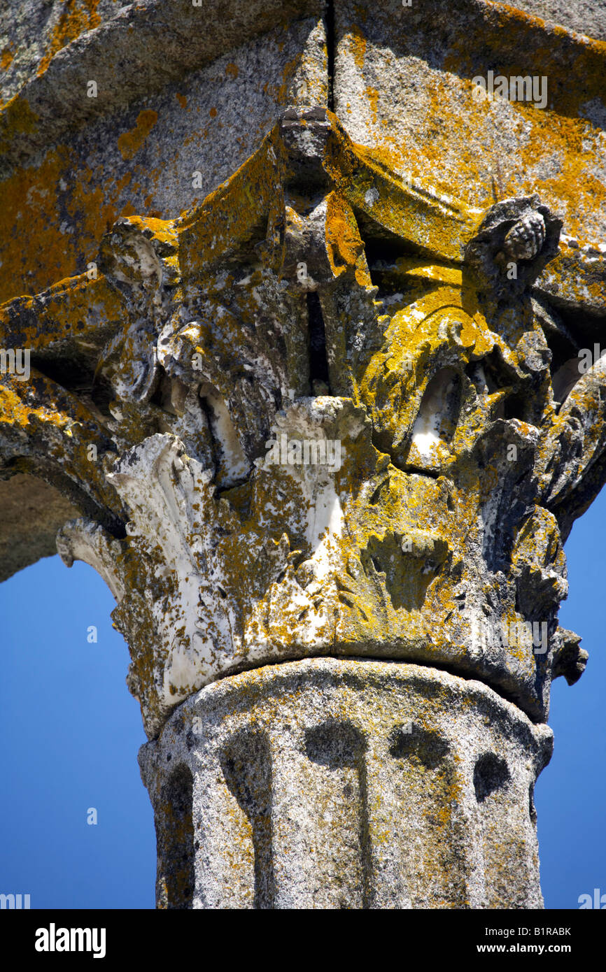 Corinthian fluted granite column with ornate capital, Temple of Diana ...
