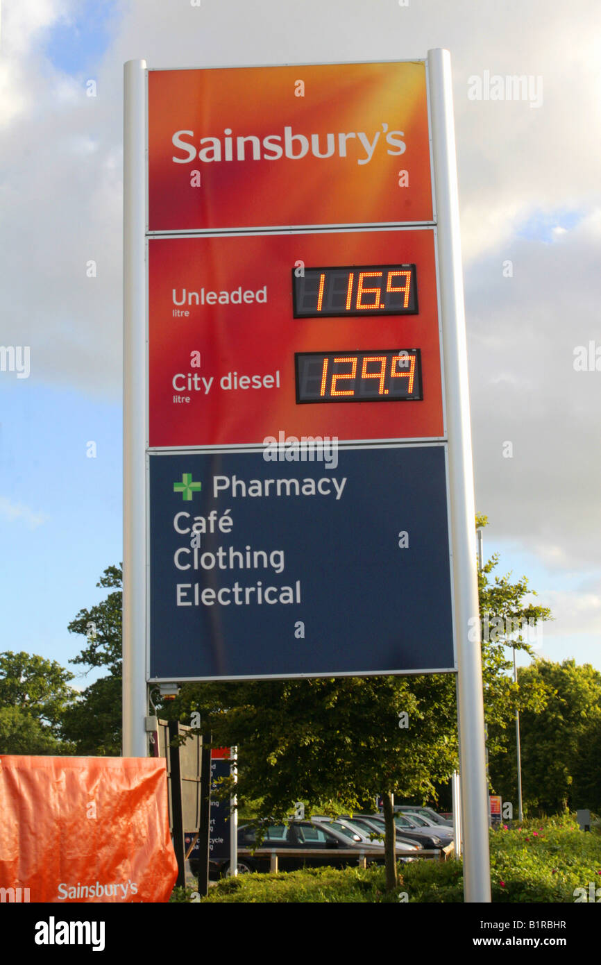 Petrol station sign illustration hi-res stock photography and images ...