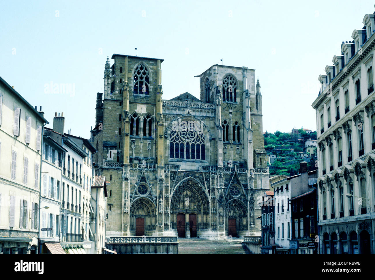 Vienne St. Maurice Cathedral France French medieval architecture Stock ...