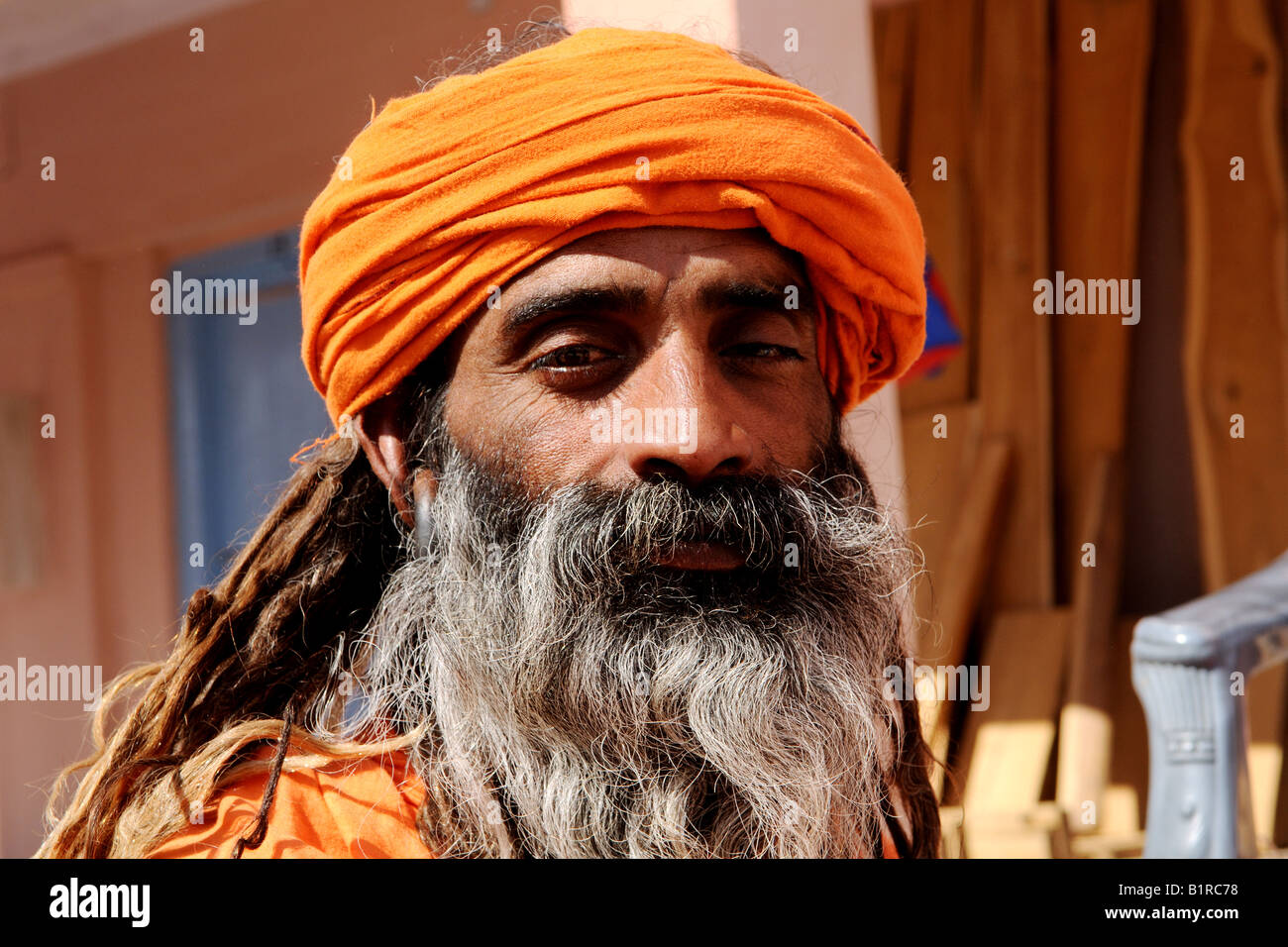 portrait of an Indian Sadhu taken in Rajasthan,India Stock Photo - Alamy