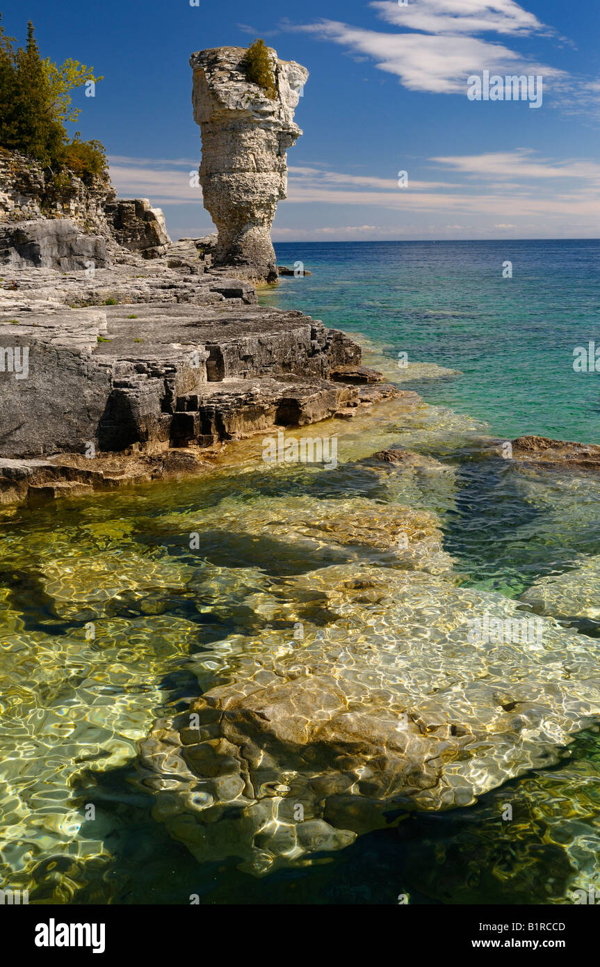 Flowerpot Island Ontario Canada Stock Photos & Flowerpot Island Ontario ...