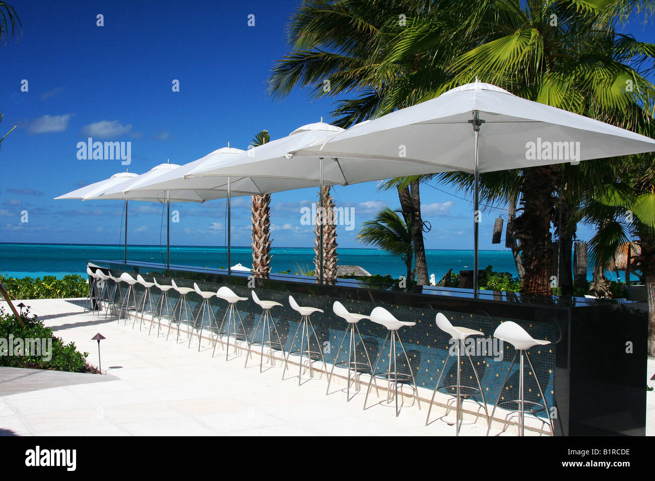 Infinity Bar at grace Bay Club Stock Photo - Alamy