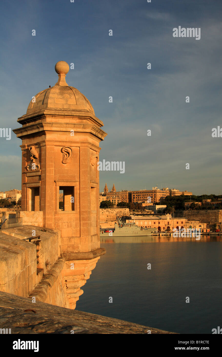Watchtower of grand harbour hi-res stock photography and images - Alamy