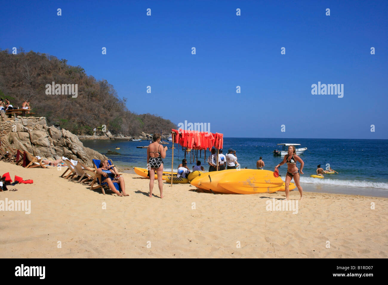 The beach at Las Caletas Stock Photo - Alamy
