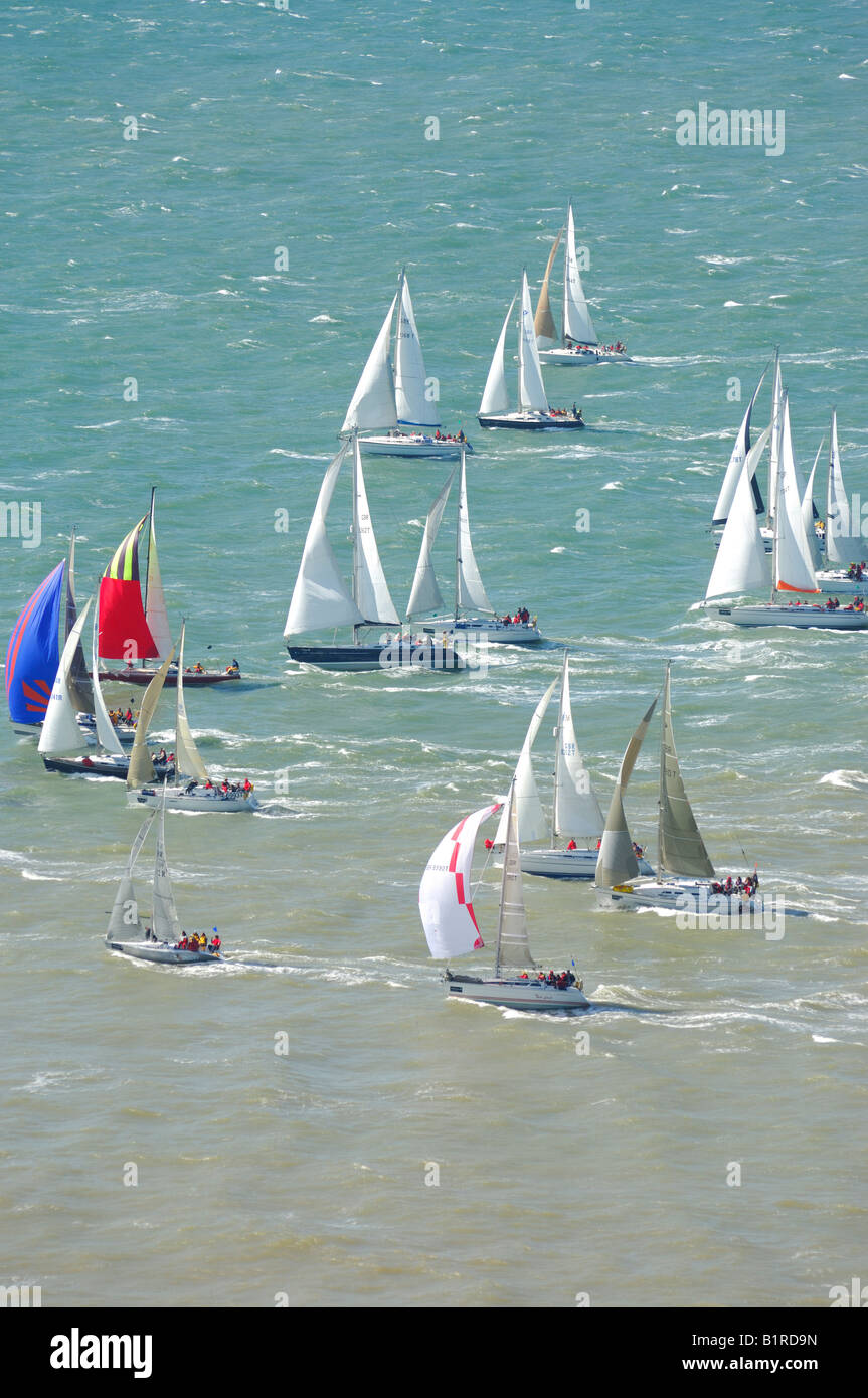 Round the island yacht race hi-res stock photography and images - Alamy