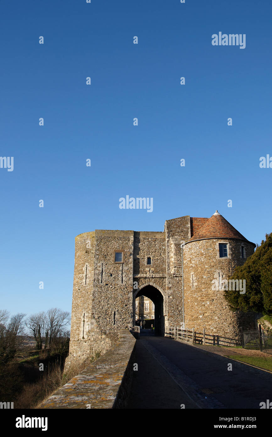Dover Castle Peverell Tower Gate Stock Photo - Alamy
