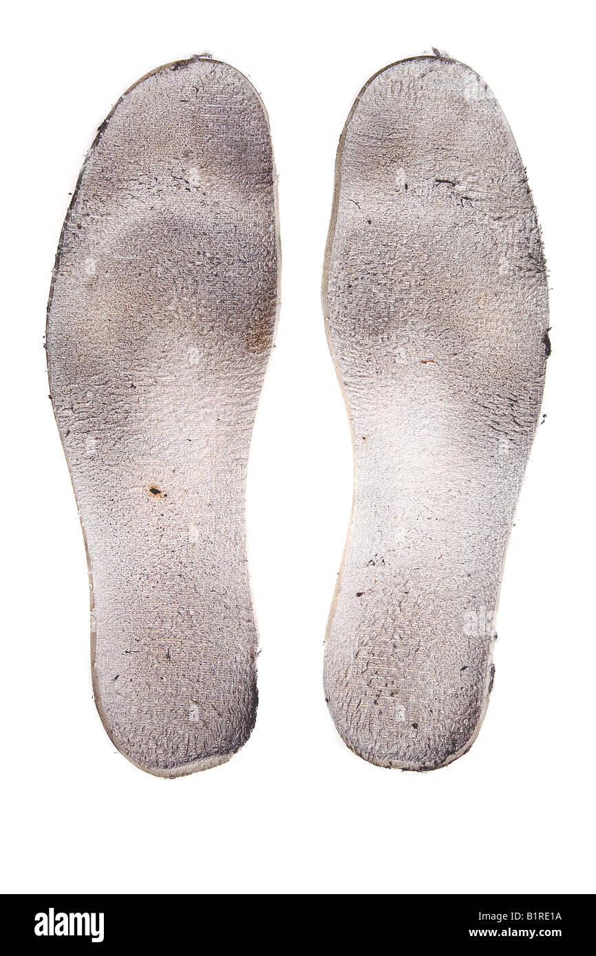 Insoles from Man's shoes Stock Photo - Alamy