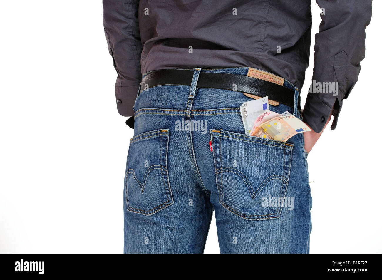 Euro notes sticking out hi-res stock photography and images - Alamy