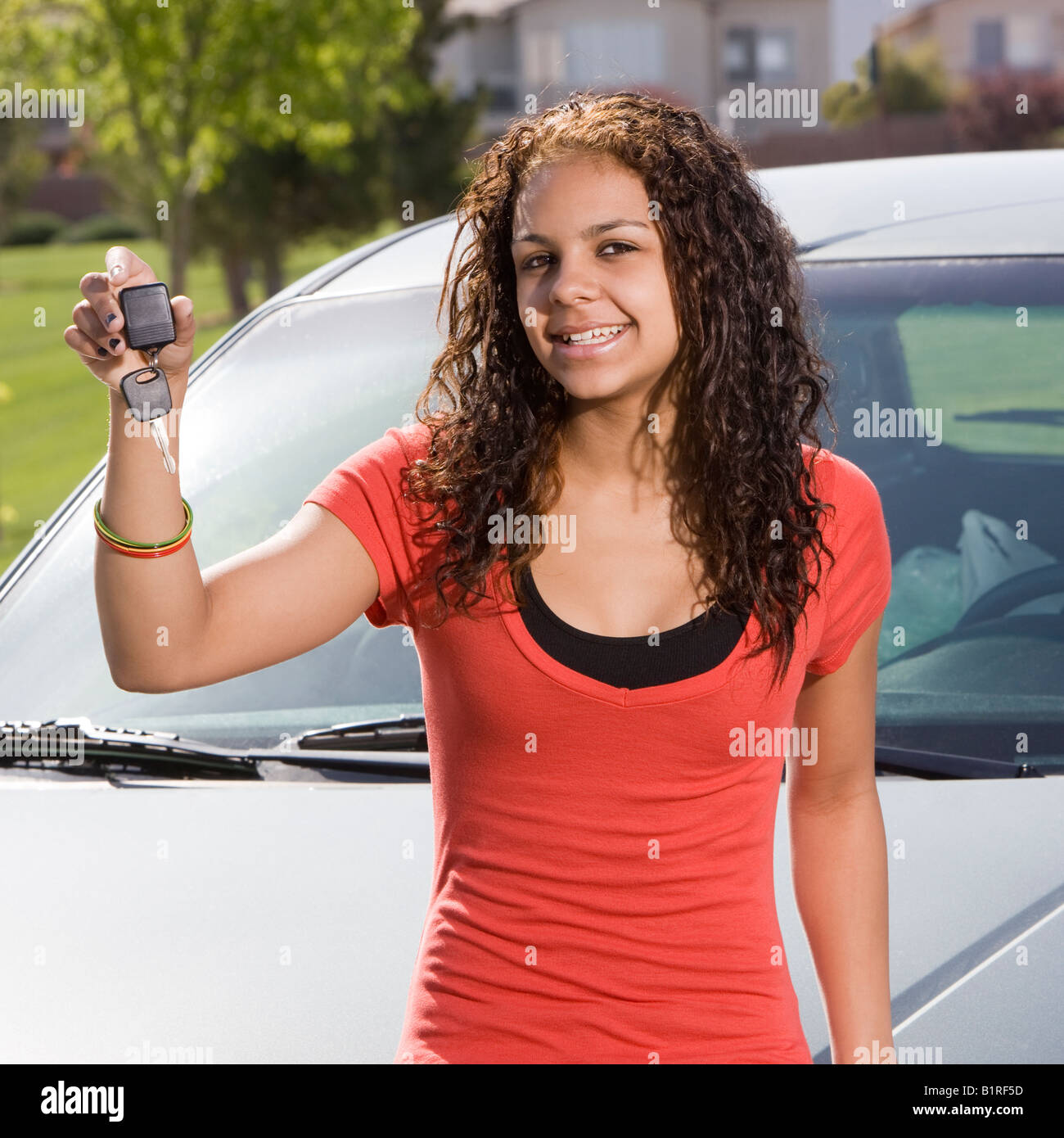 Teenage driver with keys hi-res stock photography and images - Alamy