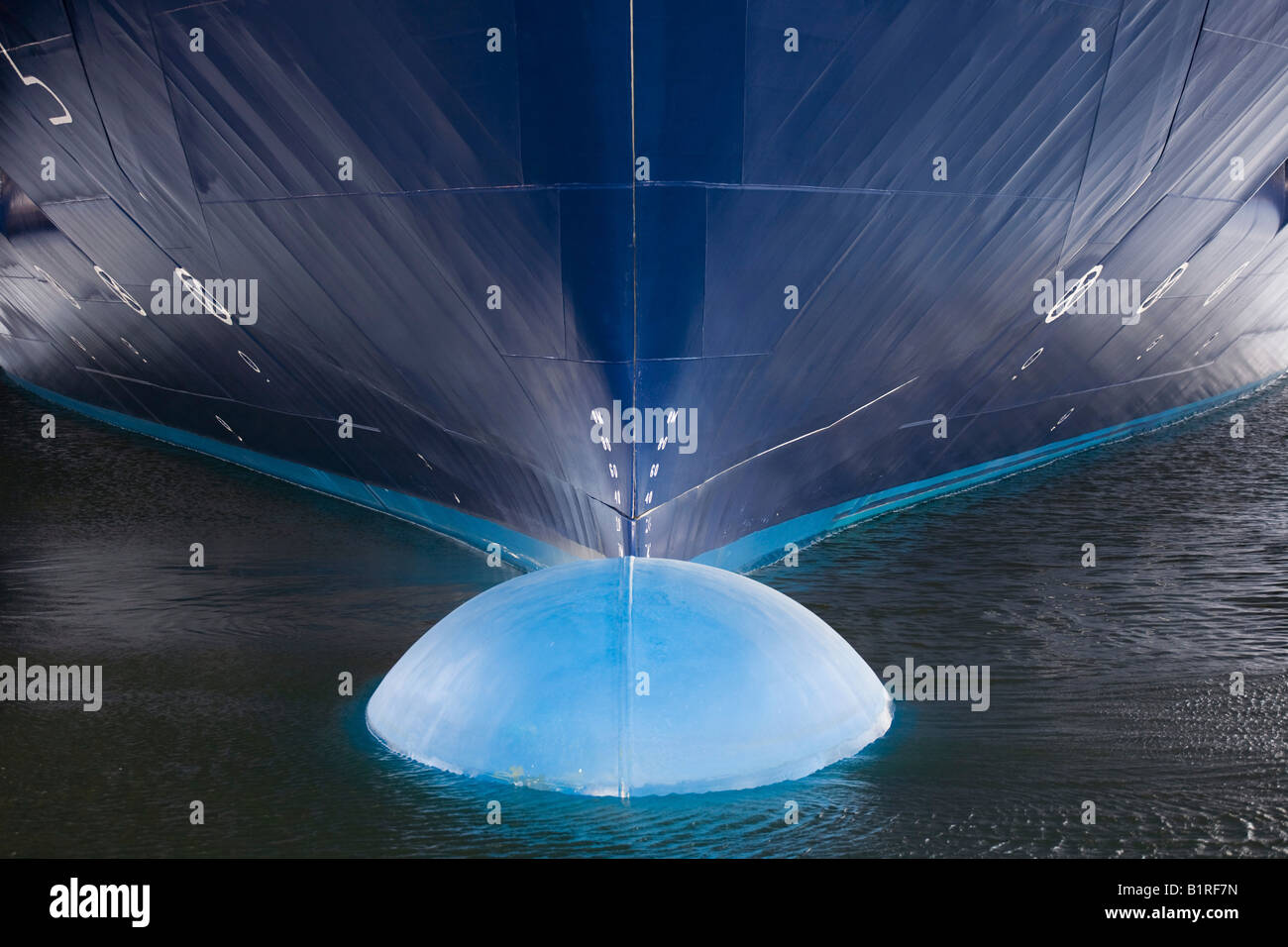 Bulbous bow of the Color Magic, a cruise liner and ferry on regular ...