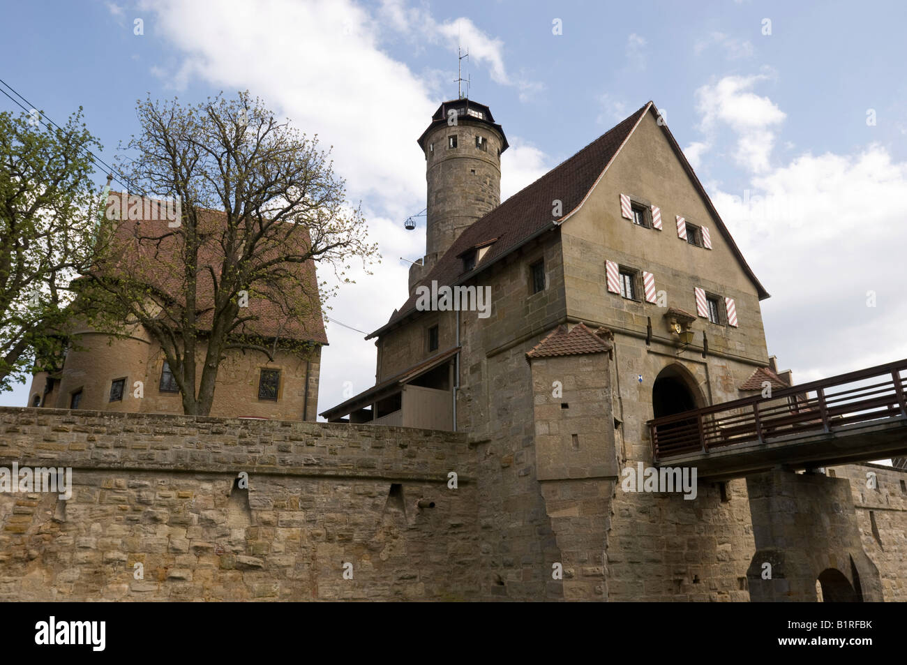 The mediaeval Altenburg Castle, Bamberg, Upper Franconia, Franconia ...