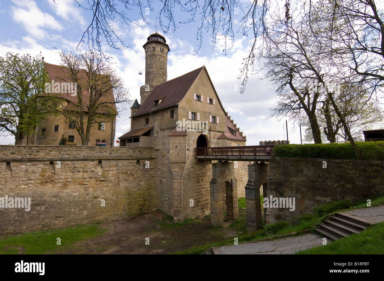 The mediaeval Altenburg Castle, Bamberg, Upper Franconia, Franconia ...