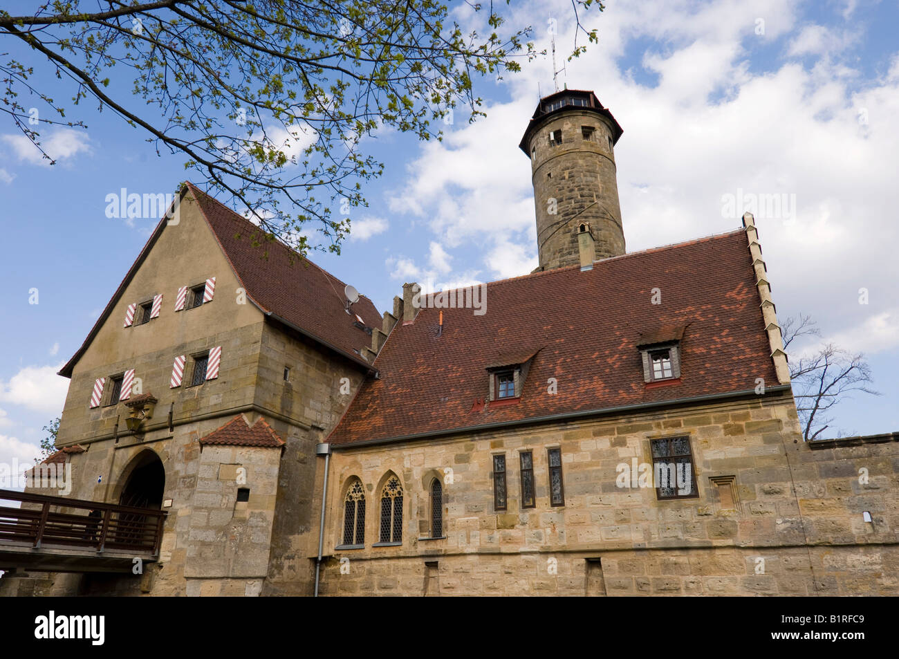 The mediaeval Altenburg Castle, Bamberg, Upper Franconia, Franconia ...