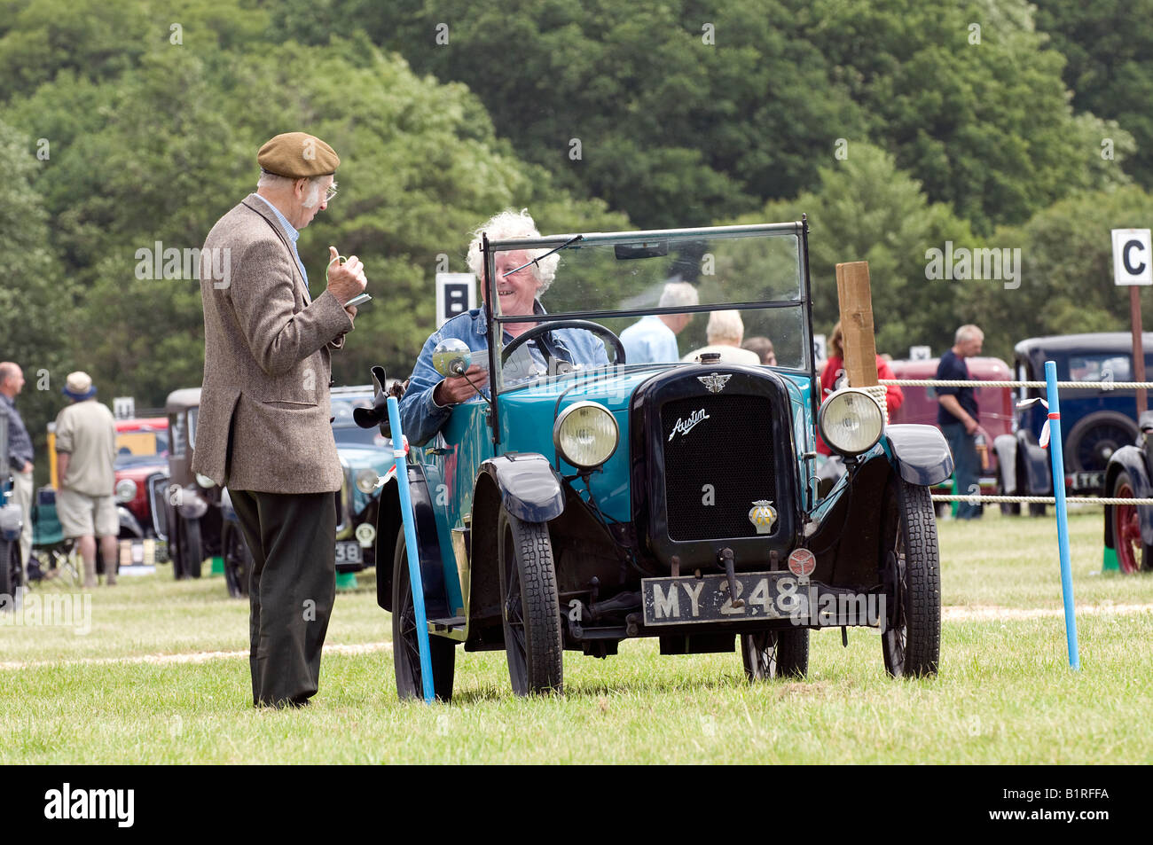 Driver being given instructions at driving skills test Stock Photo - Alamy