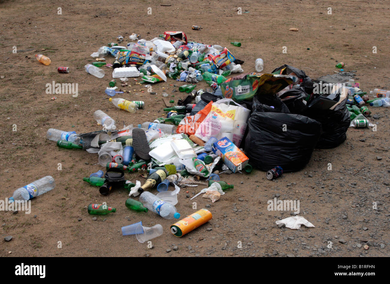 Messy campsite hi-res stock photography and images - Alamy