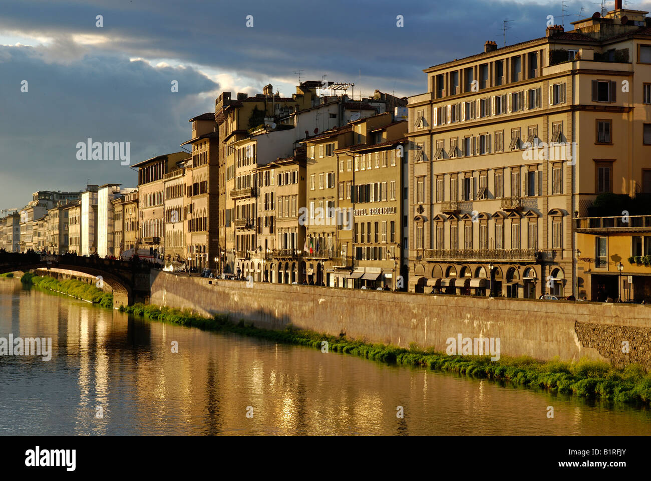 Historic centre of Florence on the bank of the Arno River, UNESCO World ...