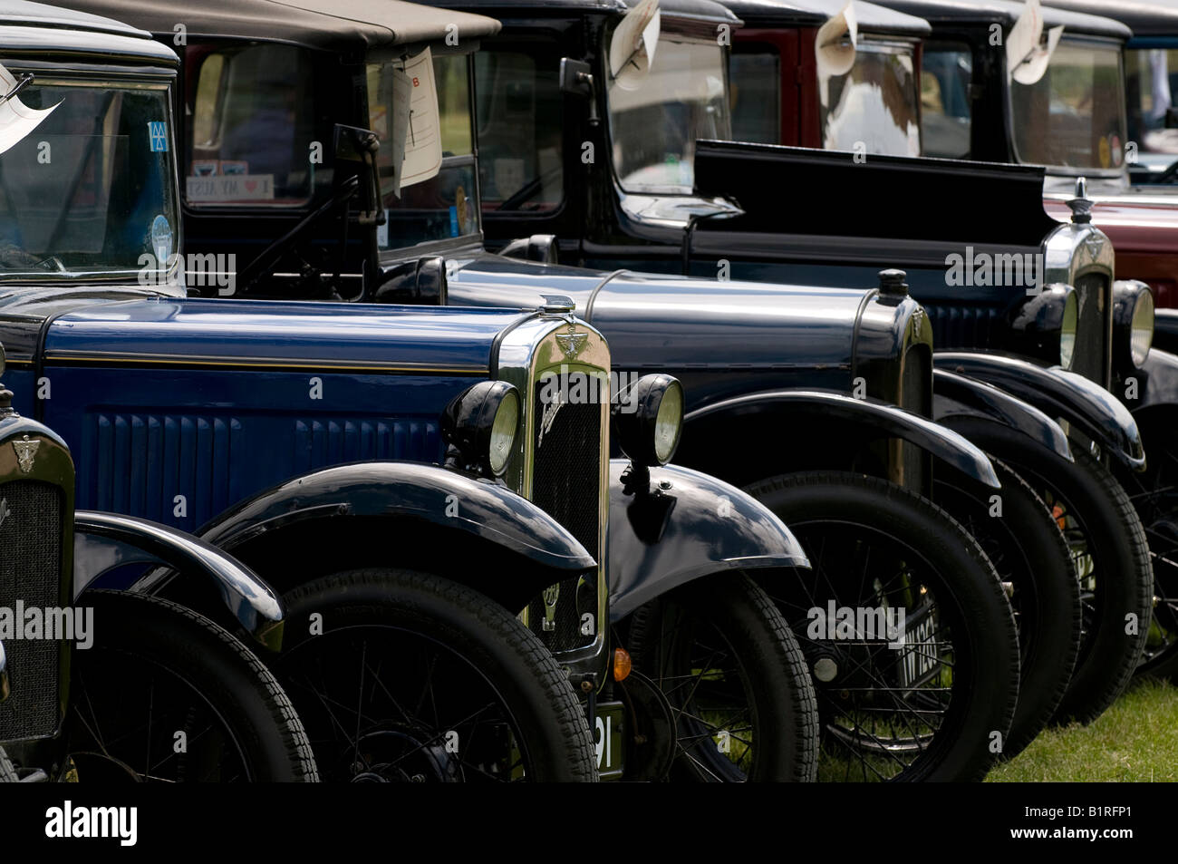 Austin 7s at a rally in the New Forest Stock Photo - Alamy