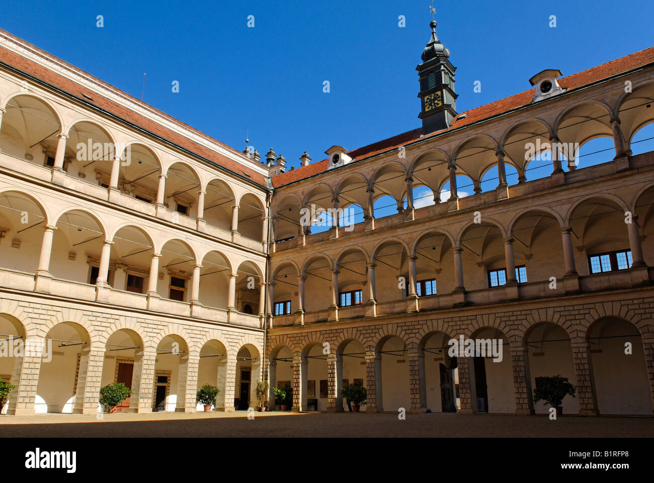 Litomysl Renaissance Castle, UNESCO World Heritage Site, inner ...