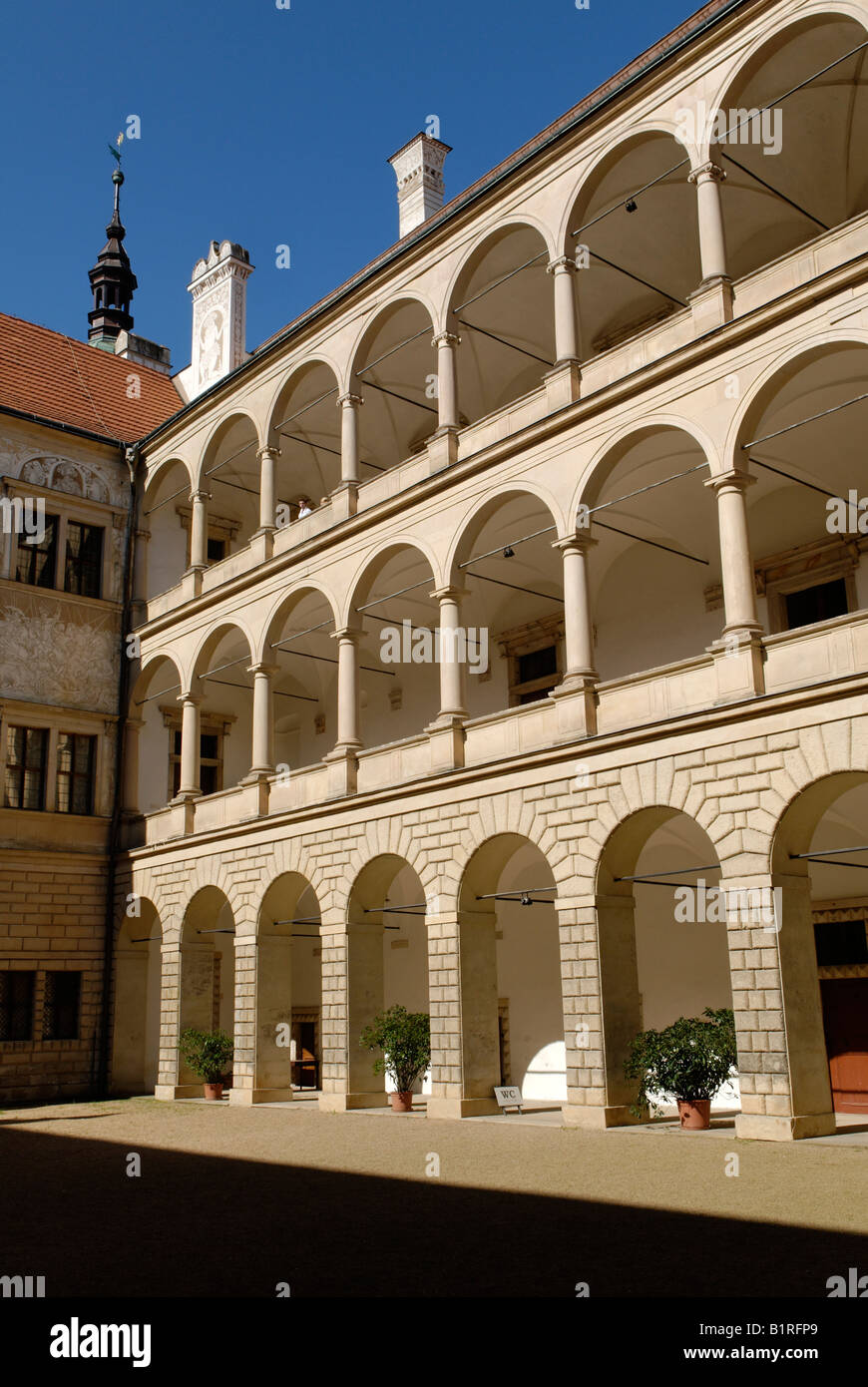 Litomysl Renaissance Castle, UNESCO World Heritage Site, inner ...
