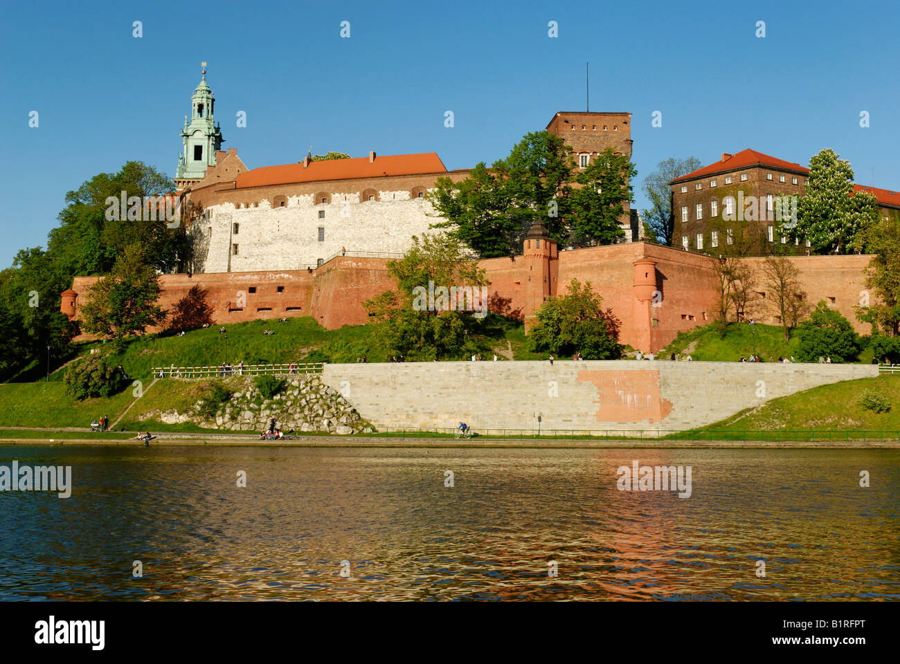 Wawel Hill on the Vistula River, Wisla, UNESCO World Heritage Site ...