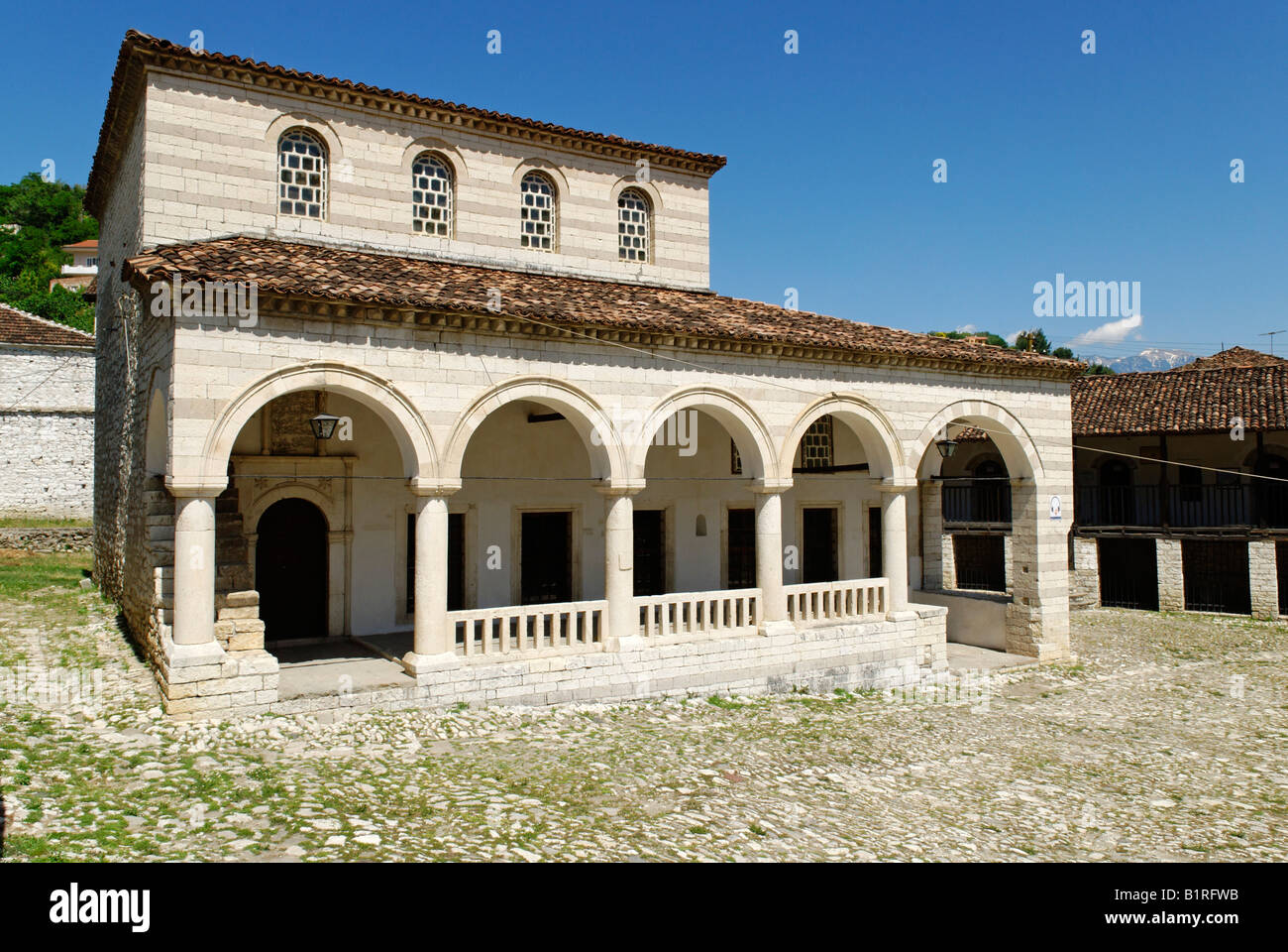 Ottoman Han beside the Kings Mosque in Berat, UNESCO World Heritage ...