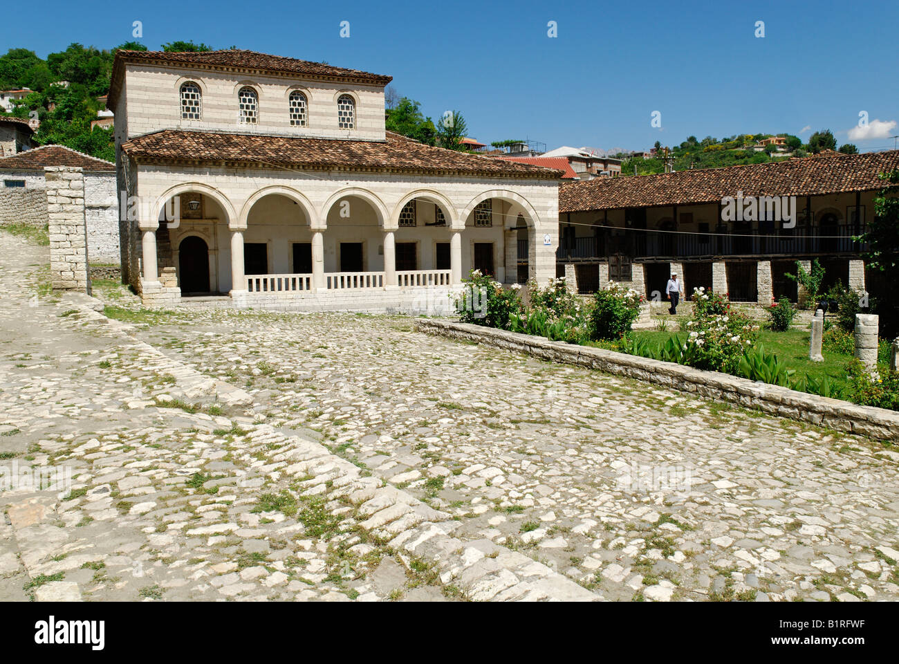 Ottoman Han beside the Kings Mosque in Berat, UNESCO World Heritage ...