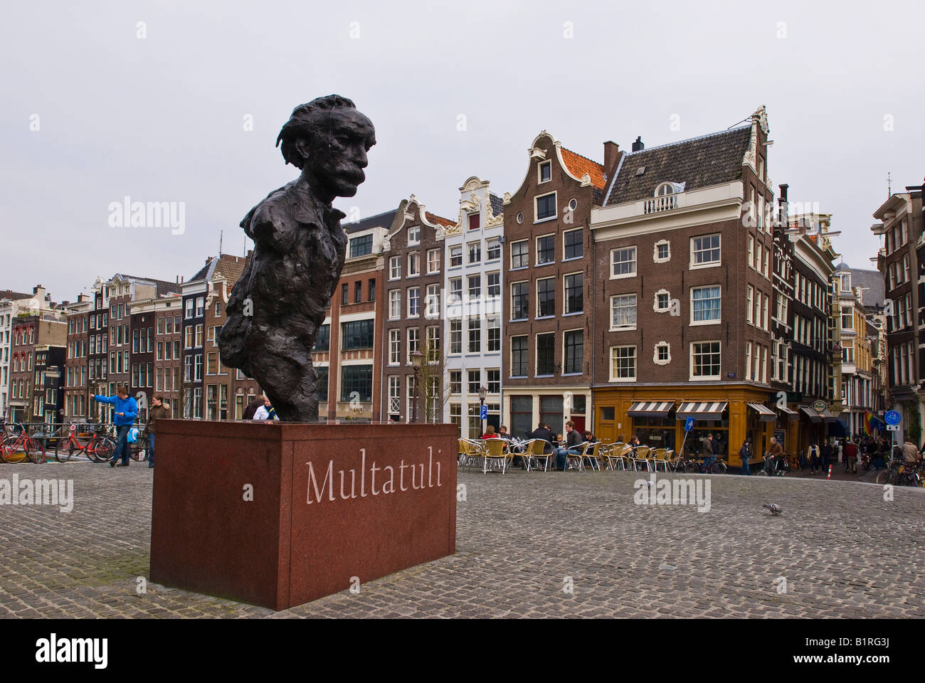 Multatuli Memorial, Singelgracht, Amsterdam, Netherlands, Europe Stock ...