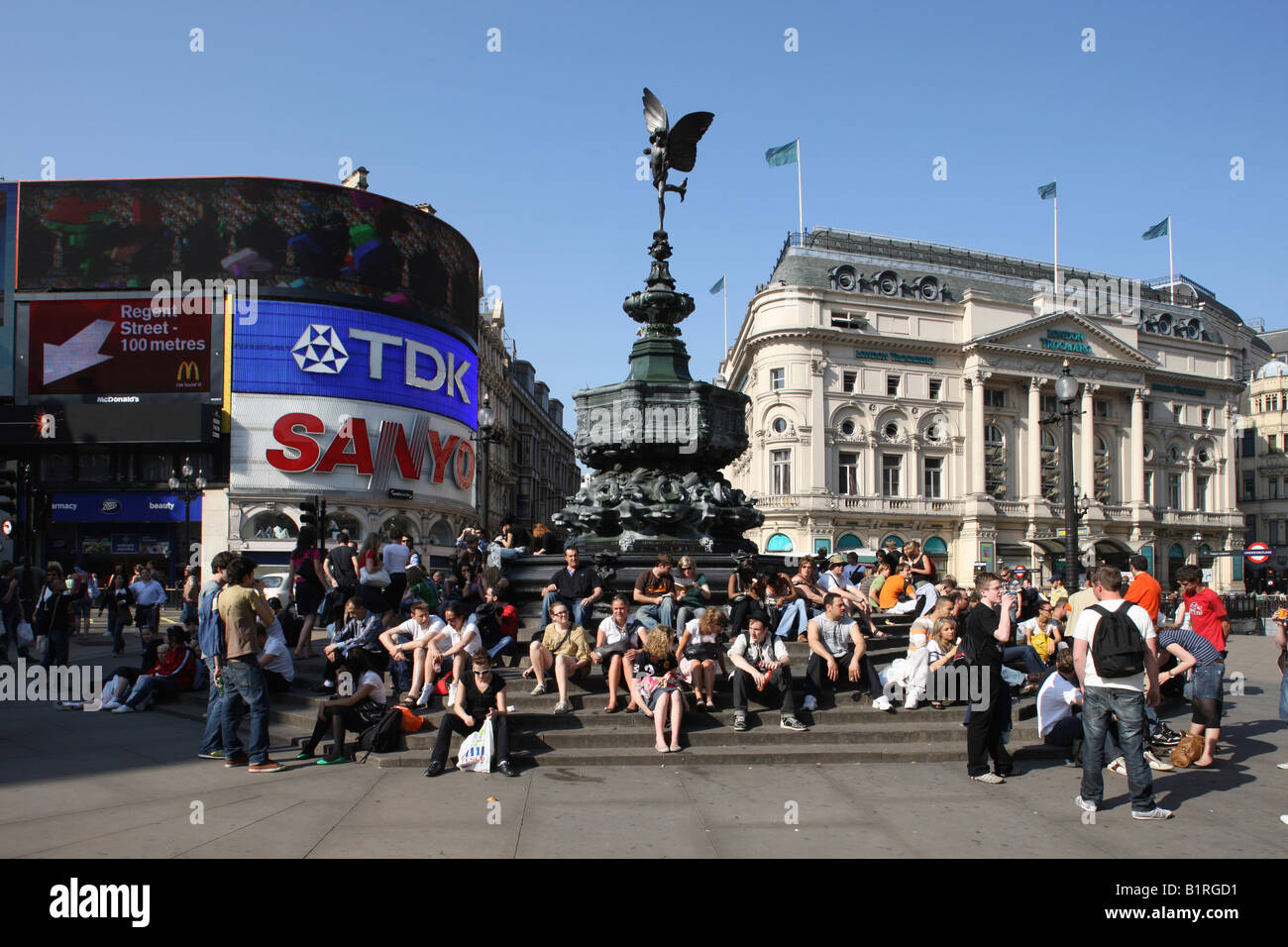 Piccadilly Circus, London, England, Great Britain, Europe Stock Photo ...