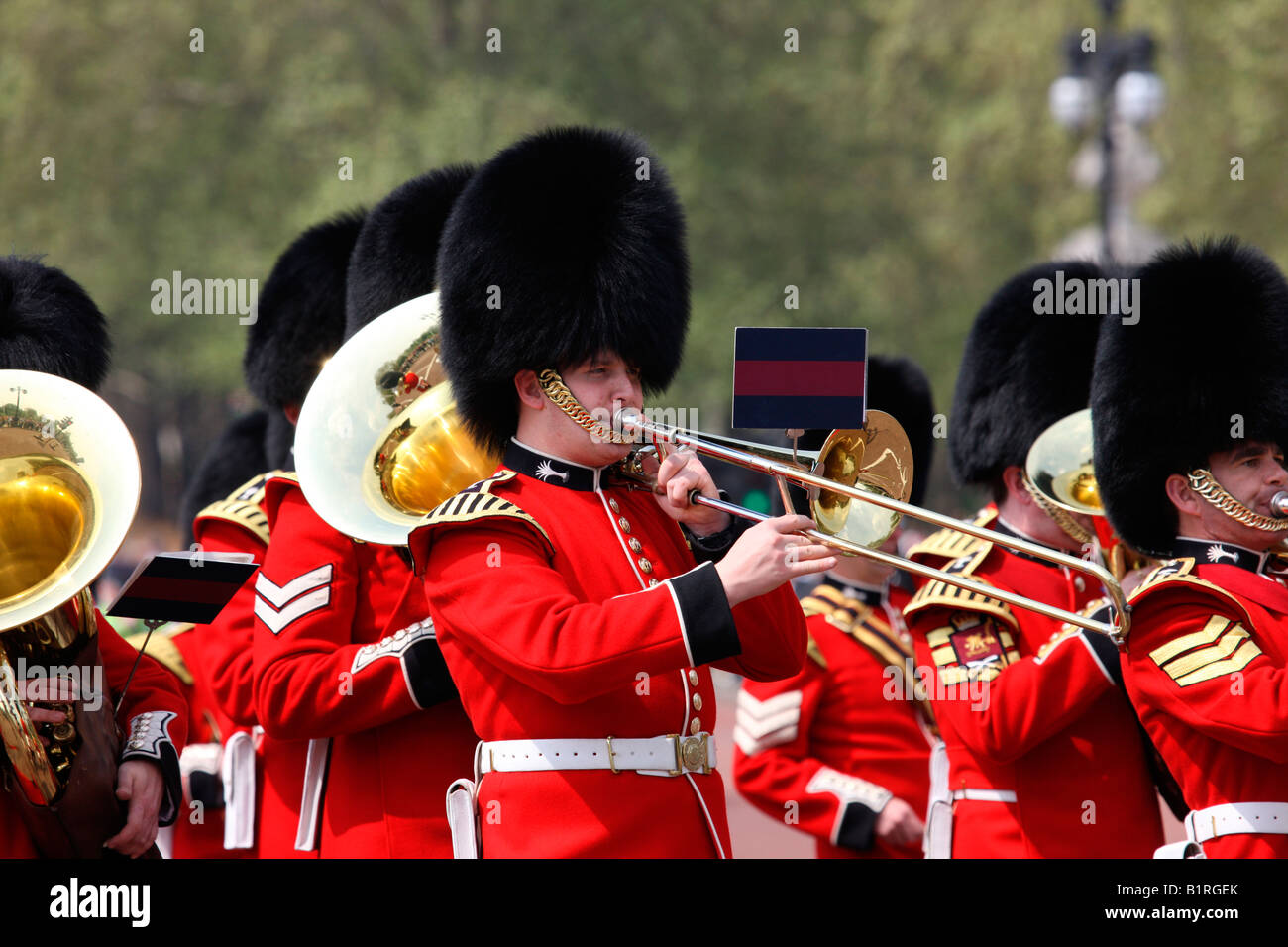 Royal Guard in front of Buckingham Palace, London, England, Great ...