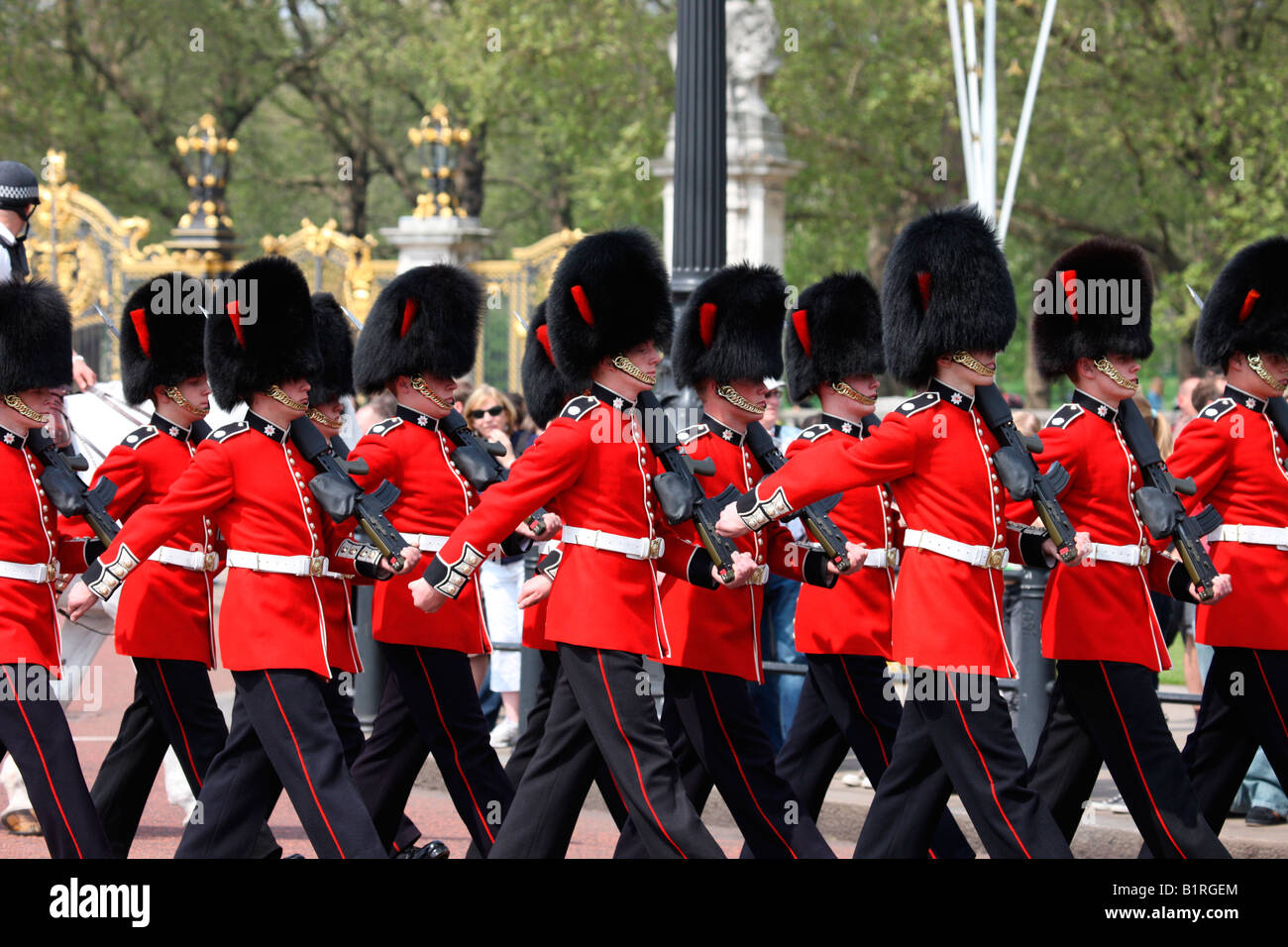Royal Guard in front of Buckingham Palace, London, England, Great ...