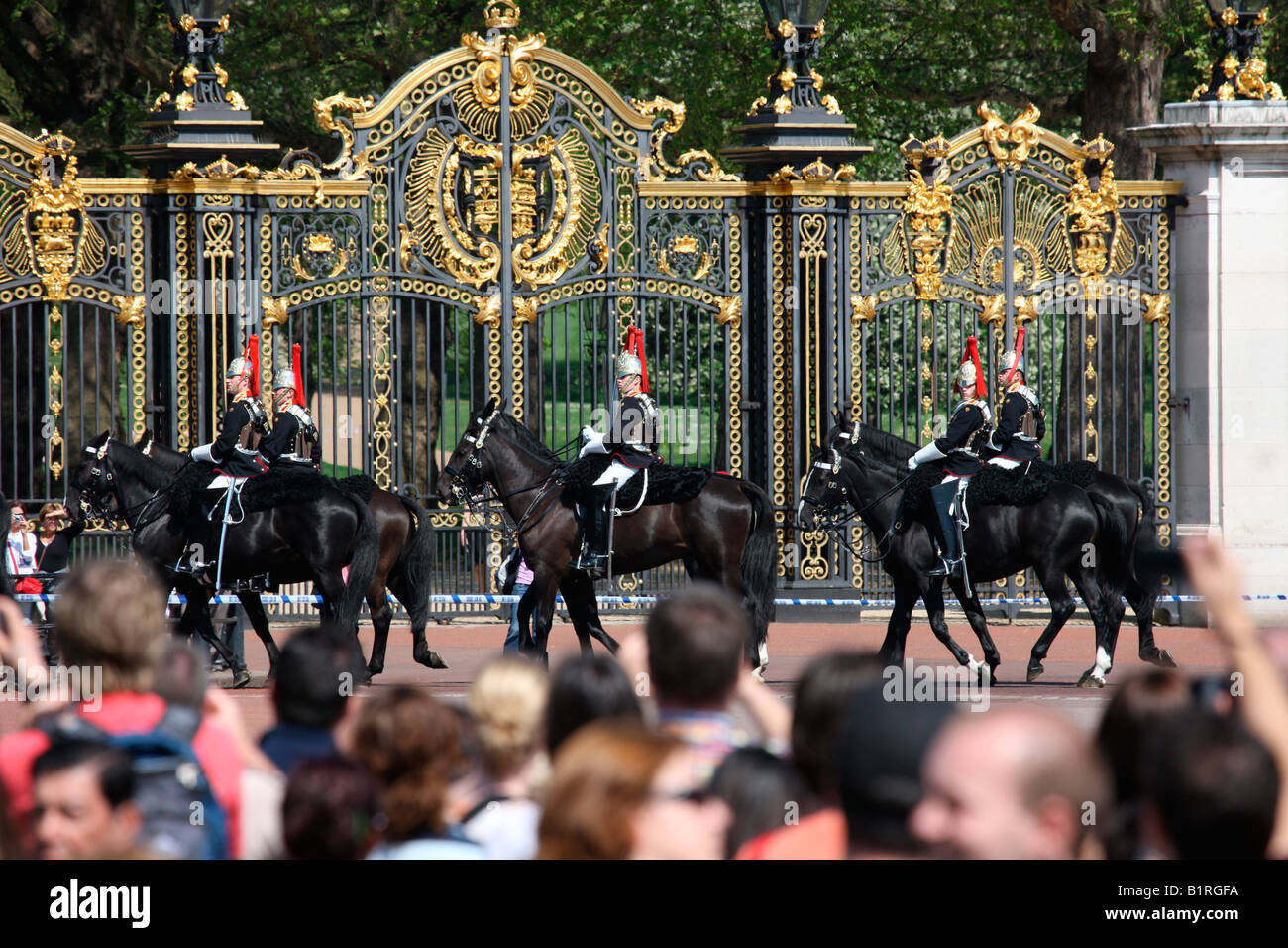 Royal Guard in front of Buckingham Palace, London, England, Great ...