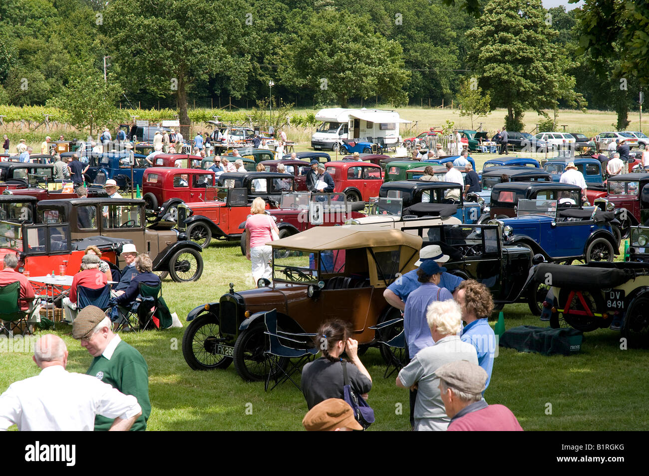 Austin 7 Rally in the New Forest Stock Photo - Alamy