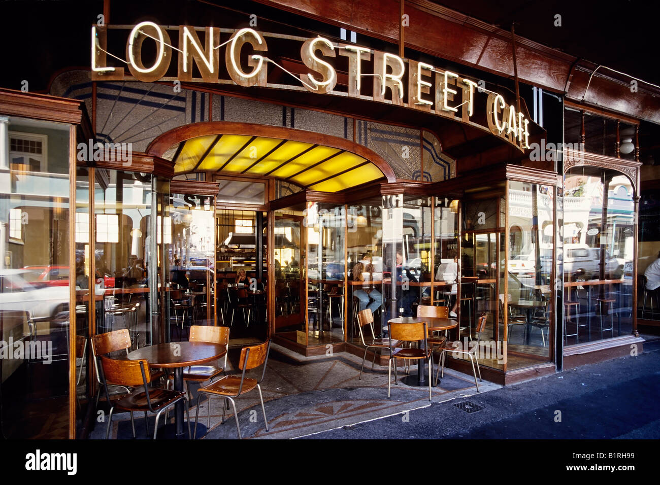 Café on Long Street, Cape Town, Cape Province, South Africa Stock Photo ...