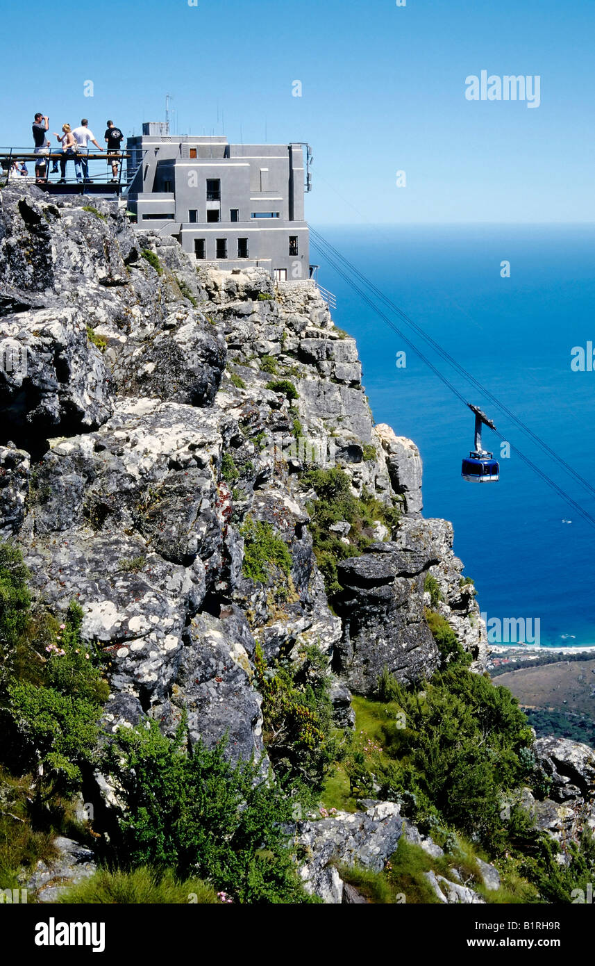 Table Mountain, Mountain station, funicular, Cape Town, Cape Province ...