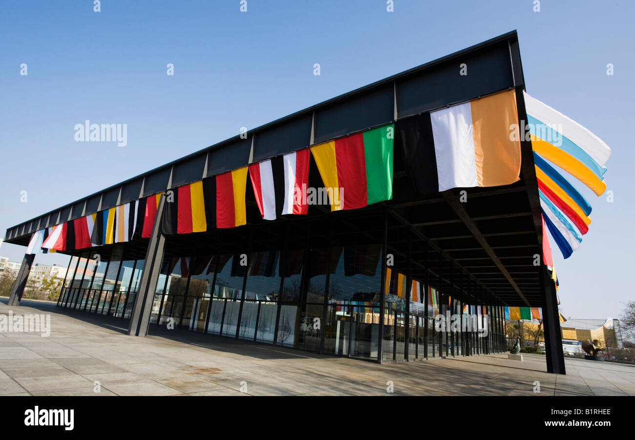 Neue Nationalgalerie, New National Gallery museum near Potsdamer Platz ...