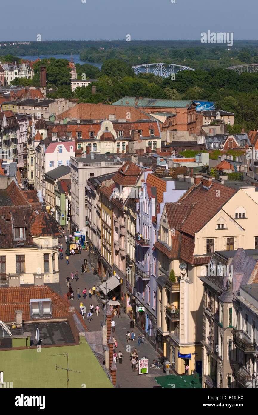Aerial view of Old Town Torun Poland Stock Photo - Alamy