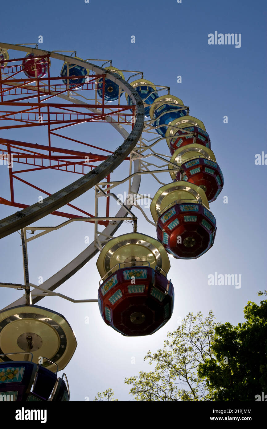 Big wheel, traditional Waeldchestag, Frankfurt, Hesse, Germany, Europe ...