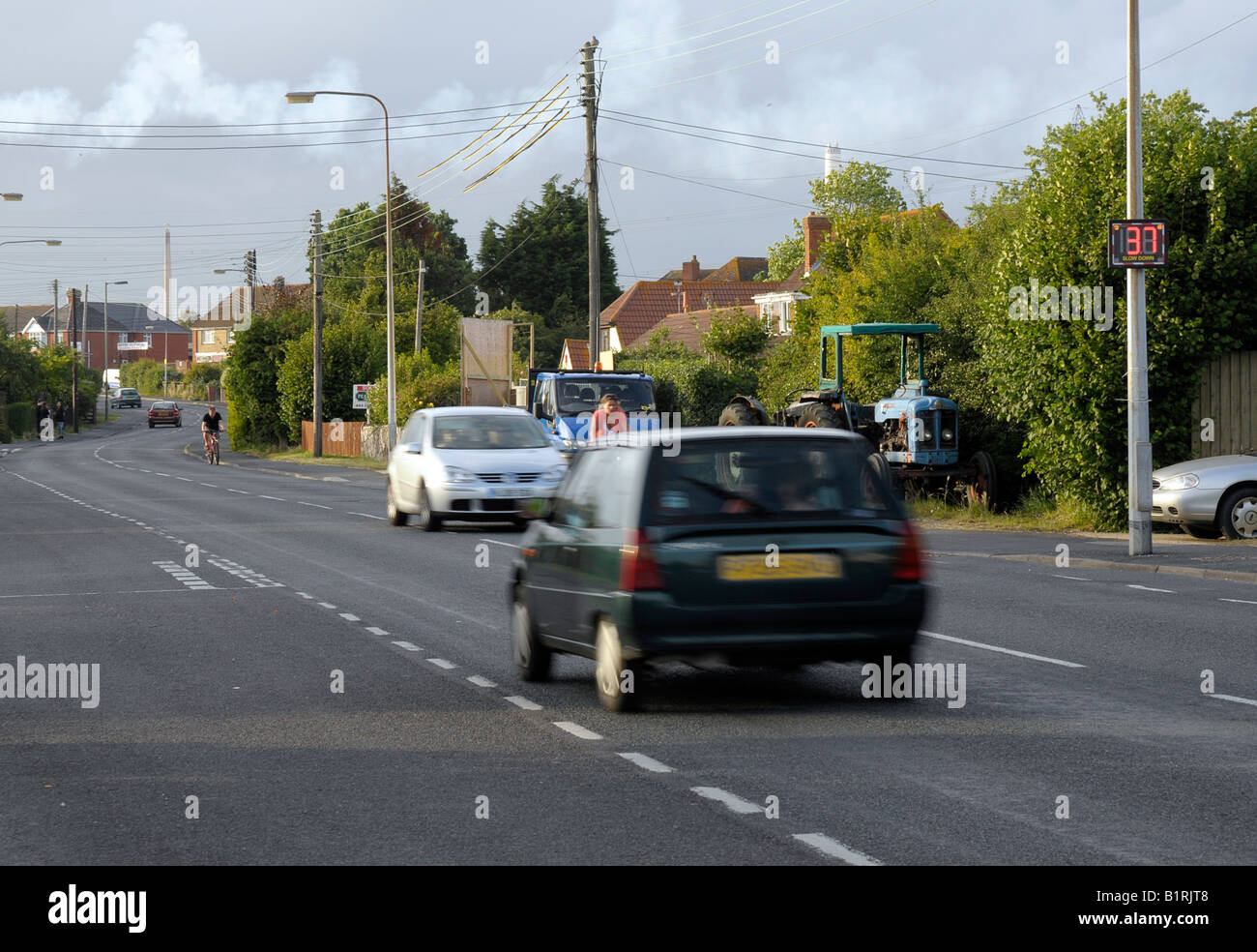 view of traffic passing speed indicator device Stock Photo - Alamy view of traffic passing speed indicator device Stock Photo - Alamy
