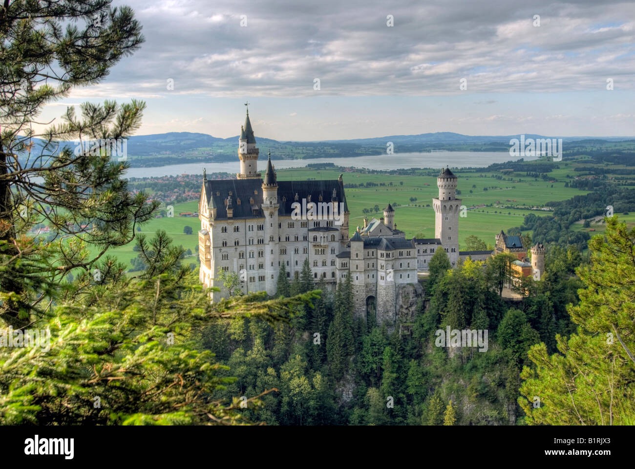 Neuschwanstein Palace, Allgaeu, Bavaria, Germany, Europe Stock Photo ...