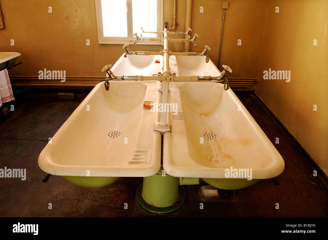 Men's washroom in a factory from 1958, Industry Museum, Lauf an der ...