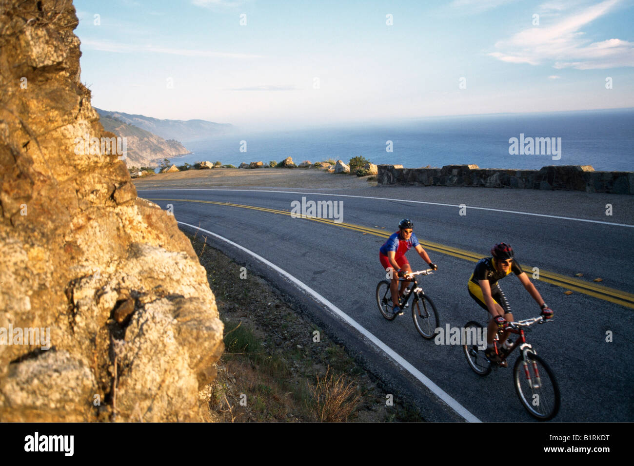 Cycling, Highway 1, Monterey, California, USA Stock Photo - Alamy