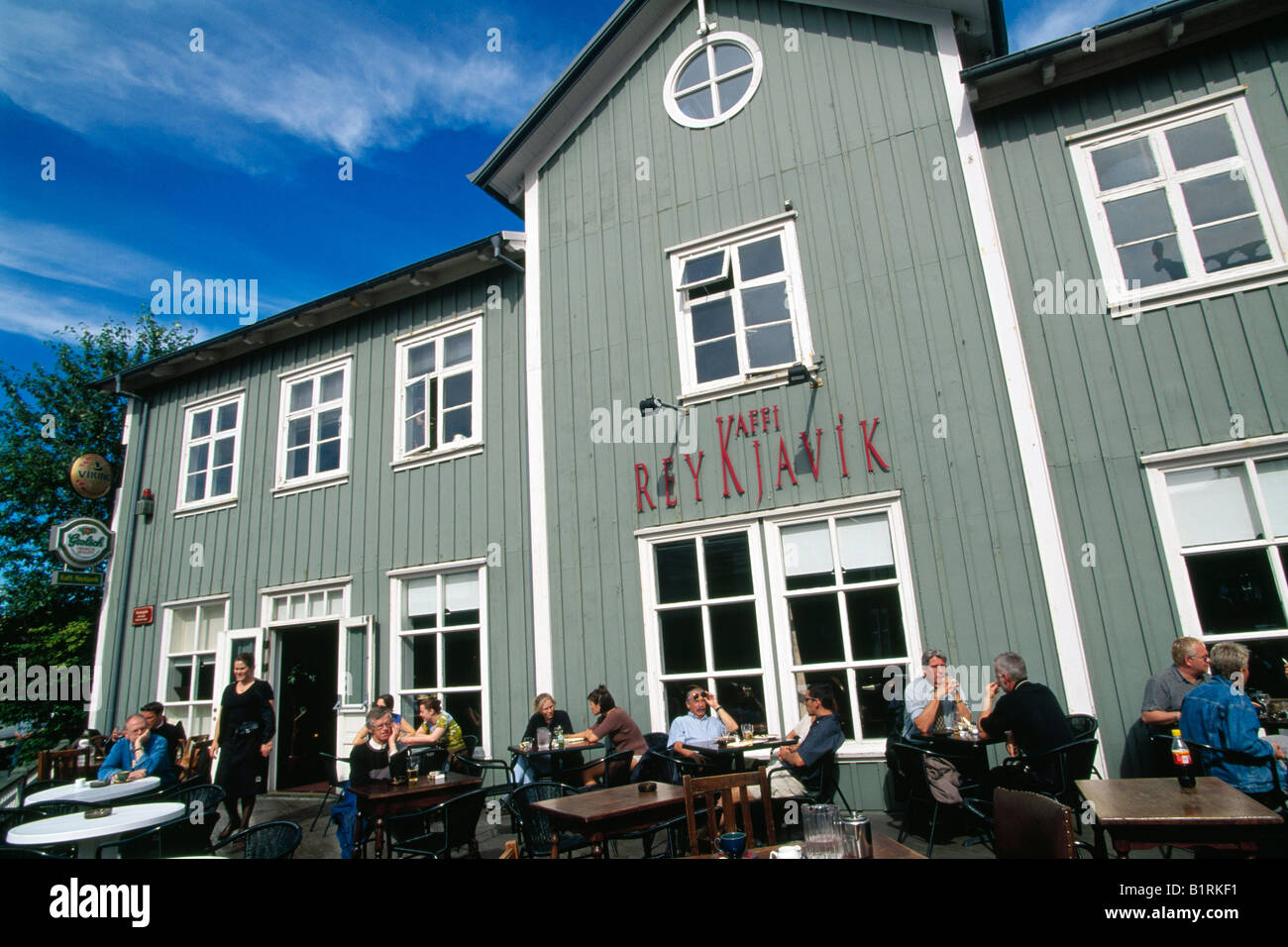 Cafe, Reykjavik, Iceland Stock Photo - Alamy