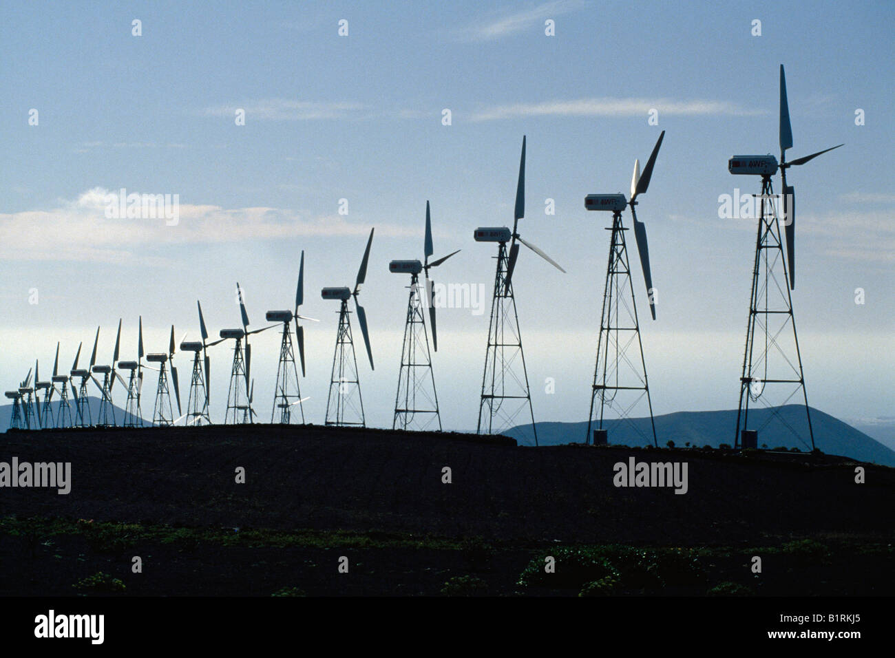 Row of wind wheels High Resolution Stock Photography and Images - Alamy
