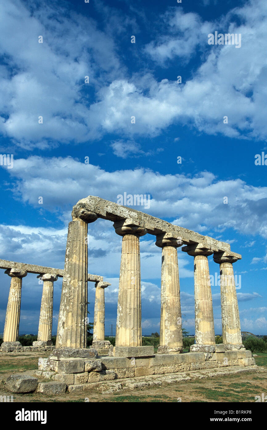 Greek temple, Metaponto, Basilicata, Italy Stock Photo - Alamy
