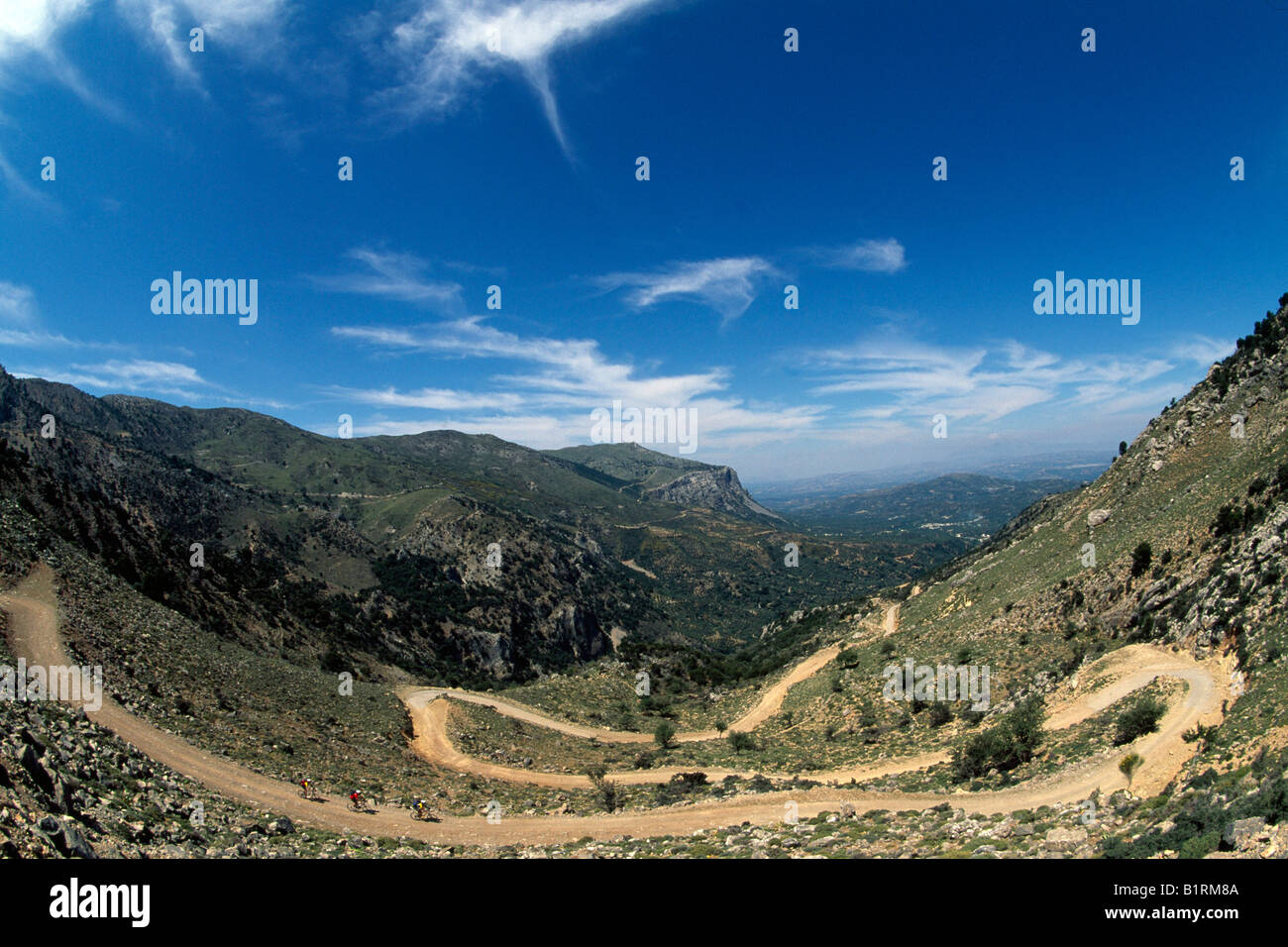 Mountainbiking, Ida mountains, Crete, Greece Stock Photo - Alamy
