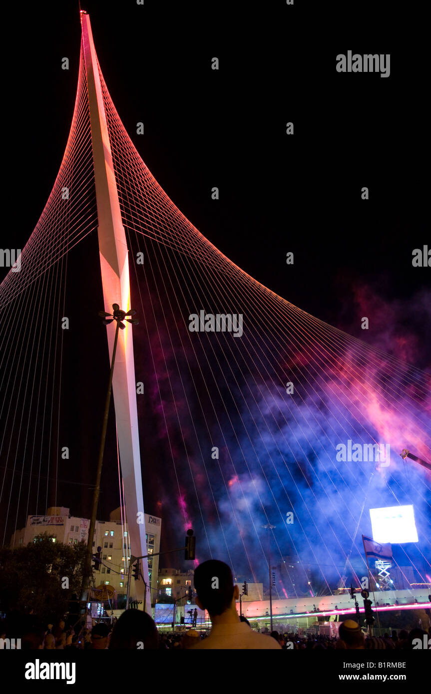 Israel Jerusalem String Bridge at the entrance to the city designed by ...