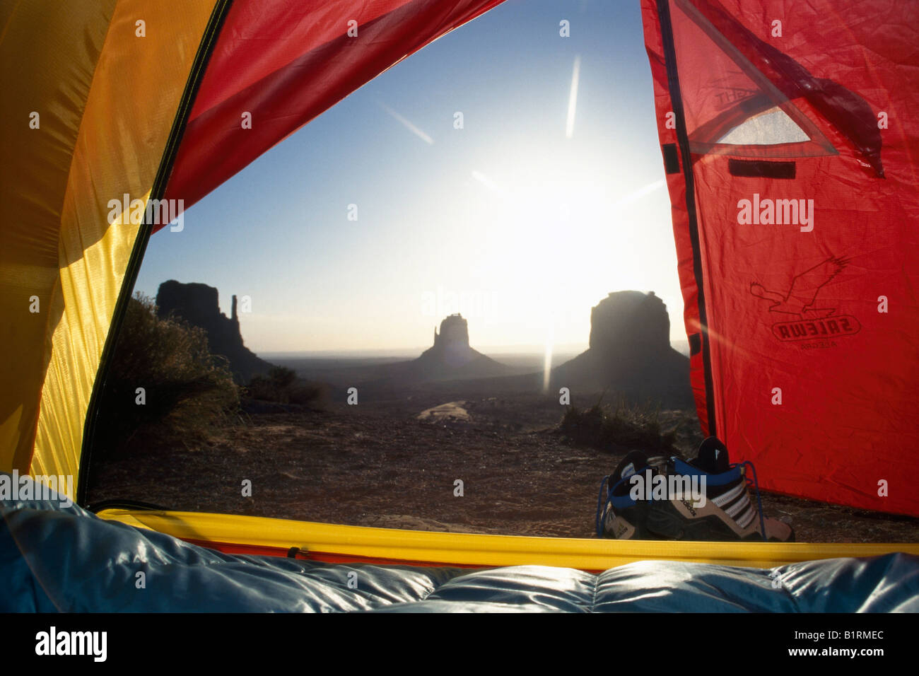 View from inside a tent hi-res stock photography and images - Alamy