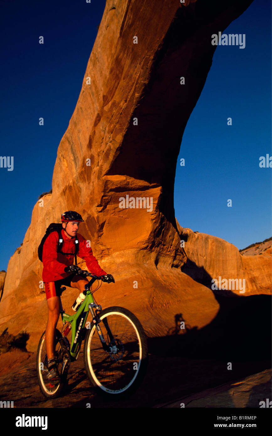 Mountain biker, Moab, Utah, USA Stock Photo - Alamy