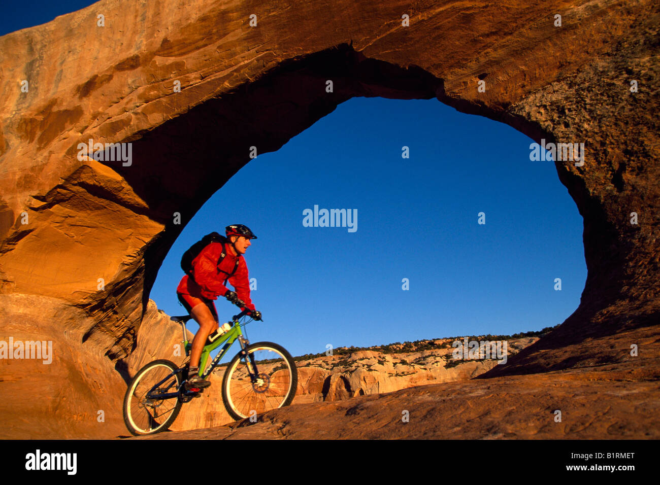 Mountain biker, Moab, Utah, USA Stock Photo - Alamy