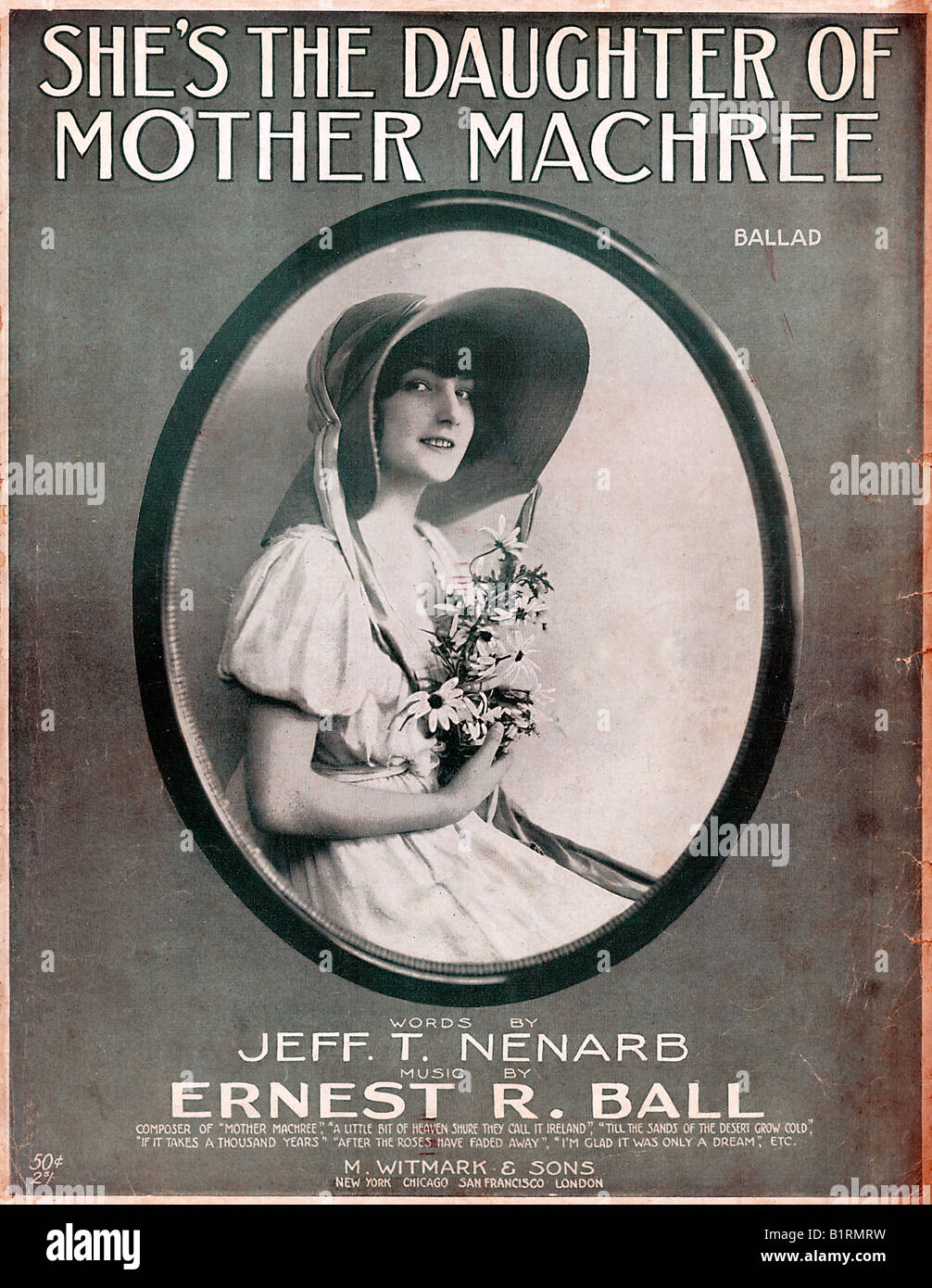 Shes The Daughter of Mother Machree 1915 music sheet cover for the ...